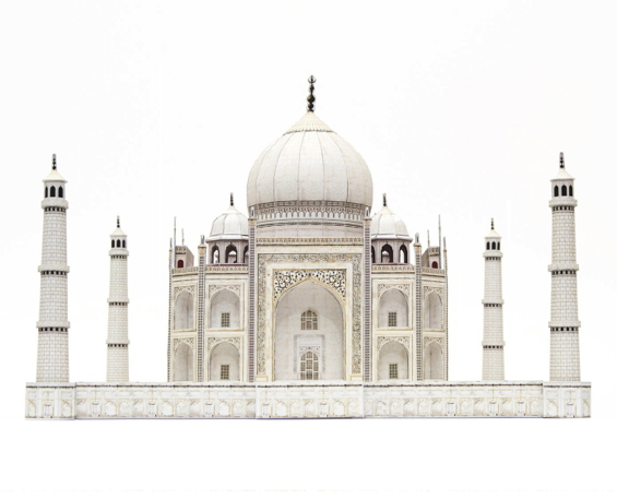paper-landmarks-taj-mahal-agra-india