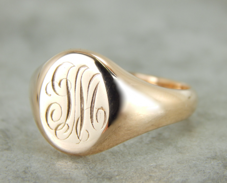 Best of Etsy: Vintage Signet Rings by M.S. Jewelers