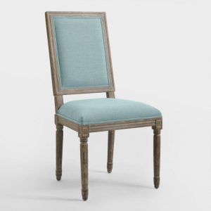 blue-linen-dining-chair