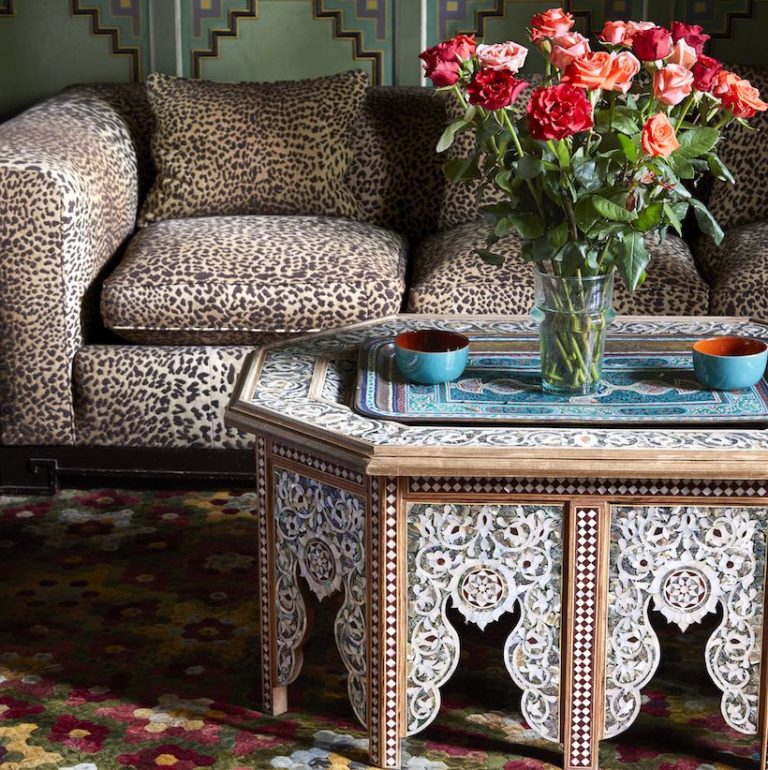 yves-saint-laurent-morocco-villa-ysl-inlaid-moroccan-coffee-table ...