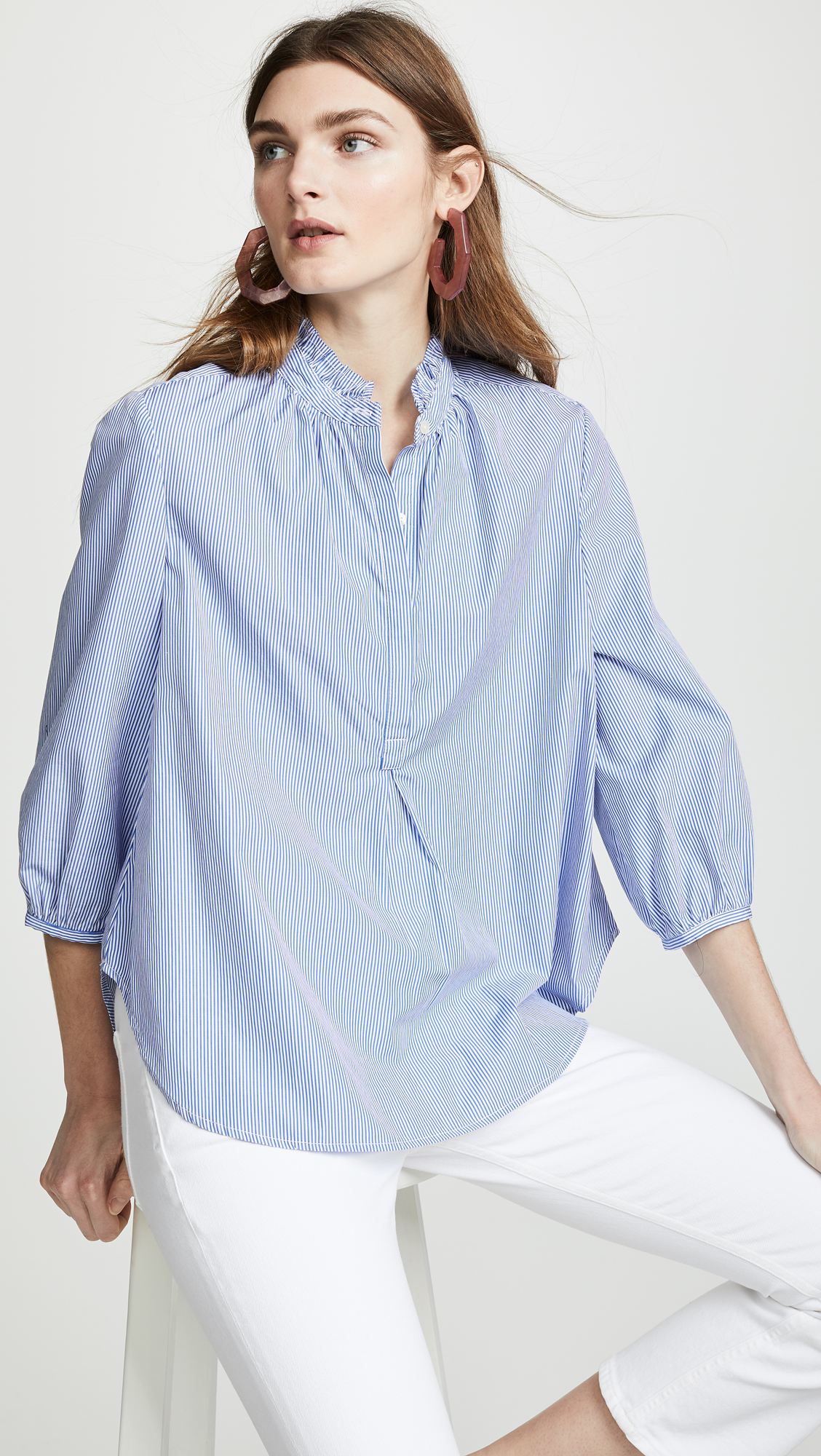 blue-white-stripe-ruffle-henley-shirt