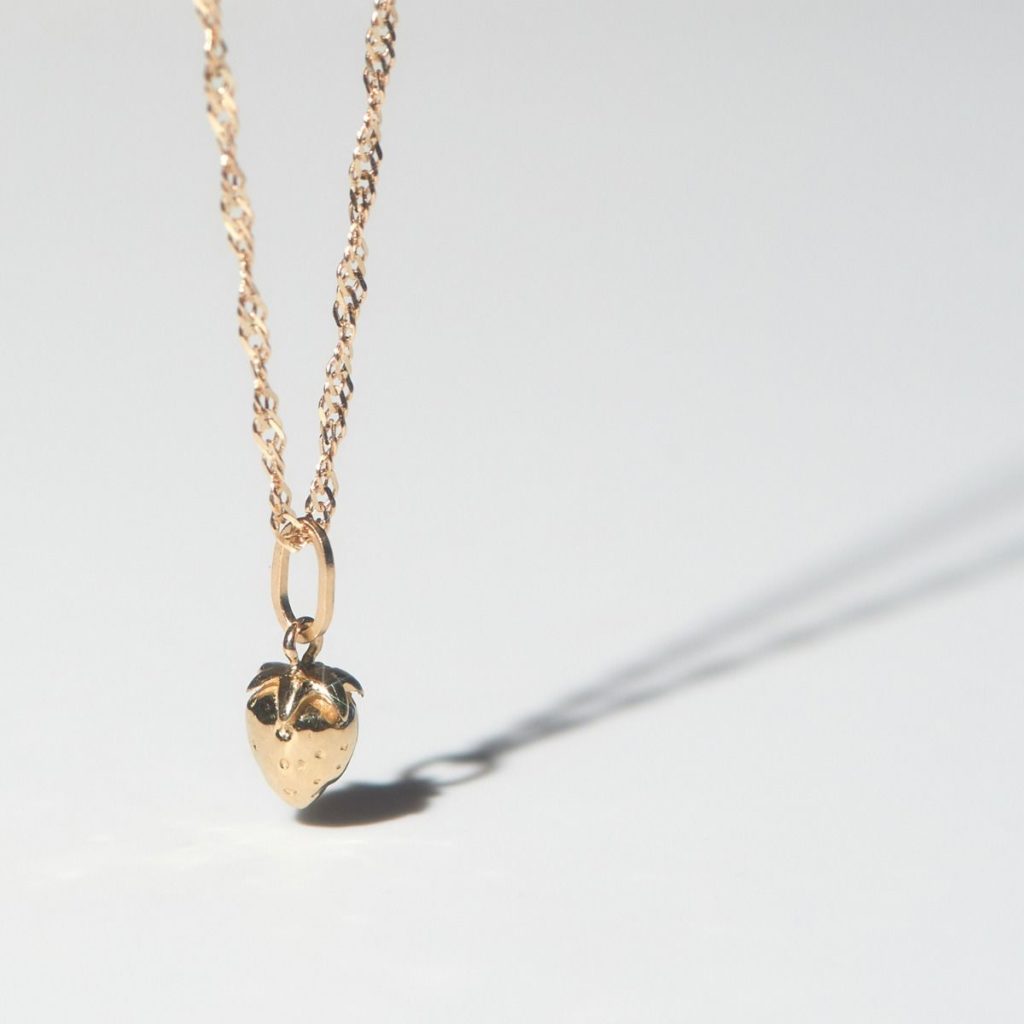 catbird-charms-nyc-jewelry-little-tiny-strawberry-charm-yellow-gold ...