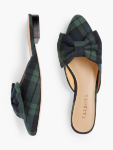 The Daily Hunt: Tartan Bow Mules and more! – Katie Considers