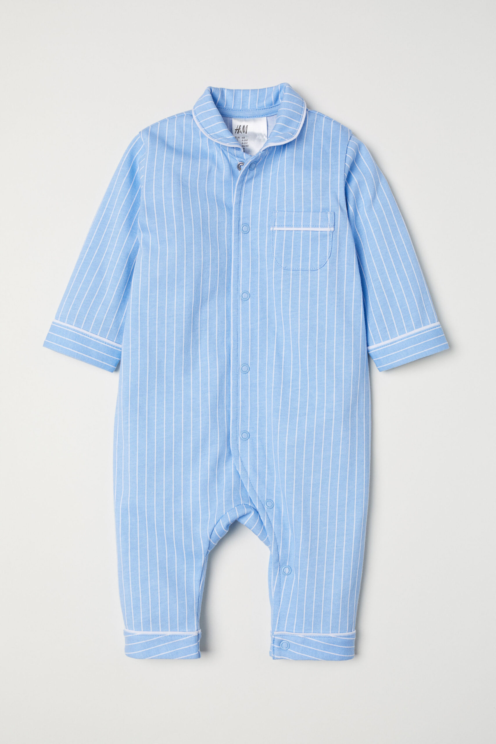 baby-stripe-blue-pajamas